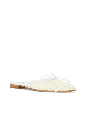 Manolo Blahnik Ballerimu Lace Flat