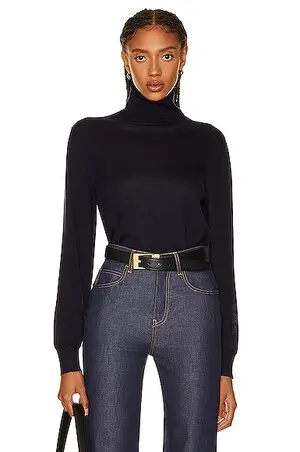 THE ROW Lambeth Cashmere Sweater - Dark Navy