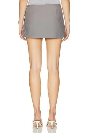 HELSA Workwear Apron Mini Skirt - Dark Grey
