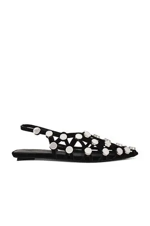 Attico Grid Ballerina Flat