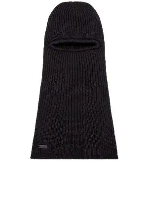 Saint Laurent Rib-knit Balaclava - Black
