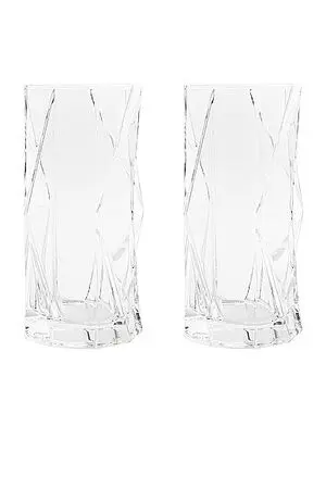 MAX ID NY Ghost Highball Glass Pair - Clear