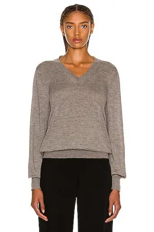 THE ROW Stockwell Cashmere V-neck Sweater