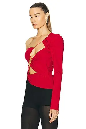 SID NEIGUM Asymmetrical Cutout Top