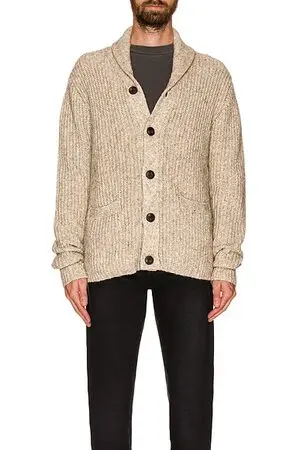 SCHOTT Yak Blend Cardigan - Limestone