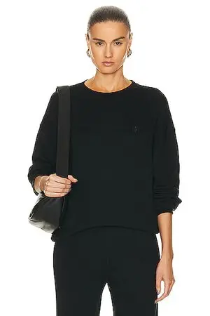Eterne Oversized Crewneck Sweatshirt - Black
