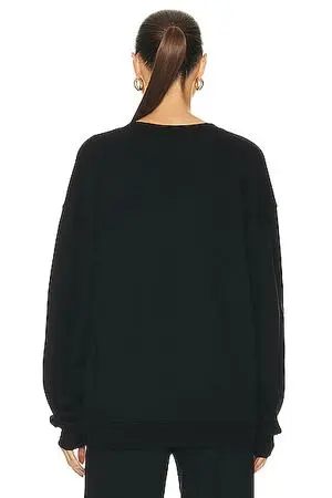 Eterne Oversized Crewneck Sweatshirt - Black