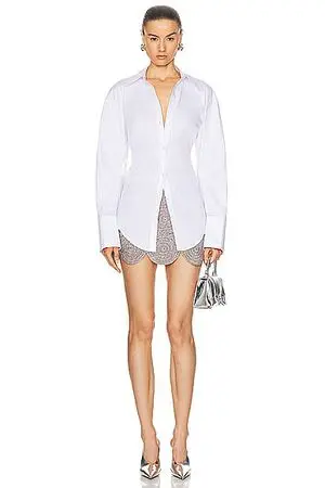 SIMONMILLER Beep Beep Crochet Knit Mini Skirt