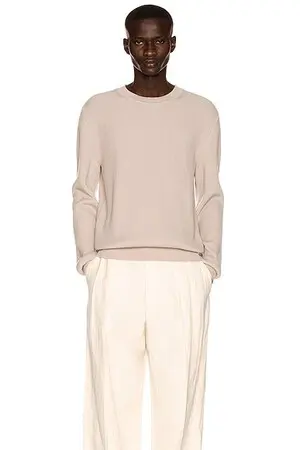 THE ROW Benji Crew Neck Sweater - Limestone