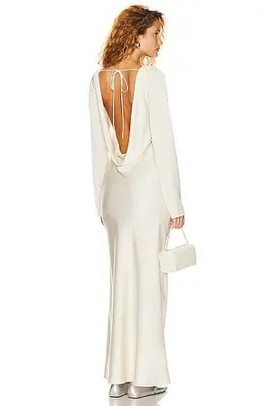 HELSA Angelica Backless Maxi Dress