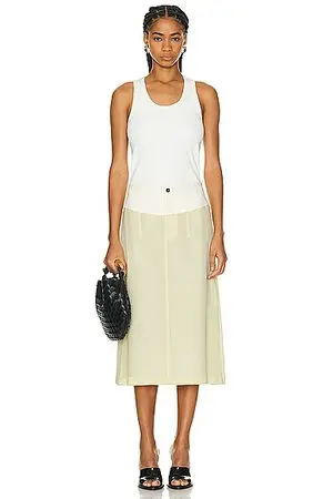 Bottega Veneta Ribbed Knit Tank Top - Chalk