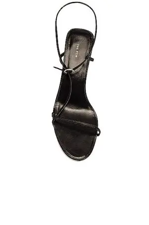 THE ROW Bare Heeled Sandals - Black