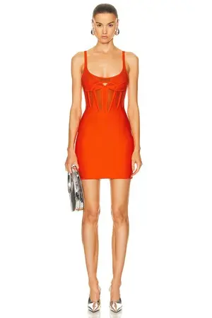 MUGLER Sleeveless Mini Dress