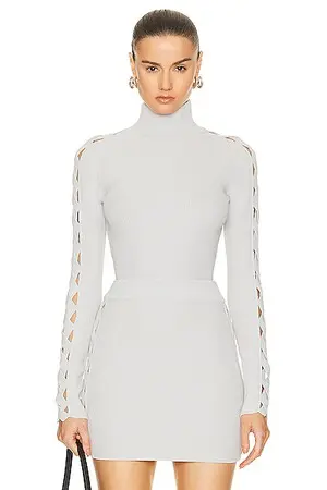 Alaïa Long Sleeve Turtleneck Top
