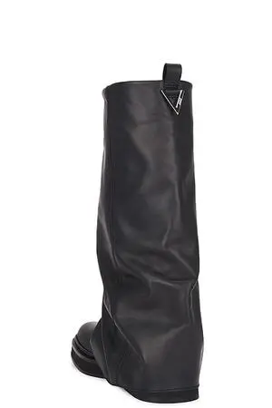 Attico Robin Combat Boots - Black