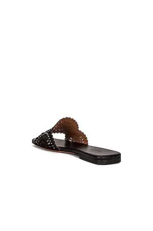 Alaïa Perforated Molukai Mules - Noir