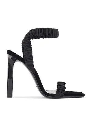 Saint Laurent Pam Ruched Stiletto Sandals