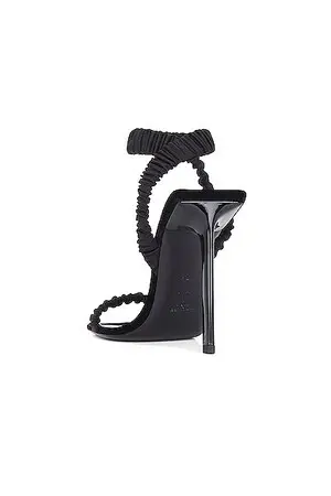 Saint Laurent Pam Ruched Stiletto Sandals