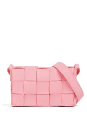 Bottega Veneta BOTTEGA VENETA Small Cassette Leather Crossbody Bag - Ribbon