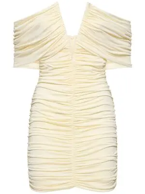 Magda Butrym MAGDA BUTRYM Draped Jersey Mini Dress - Ivory