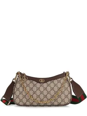 Gucci Gucci Ophidia GG Canvas Shoulder Bag - Beige Ebony