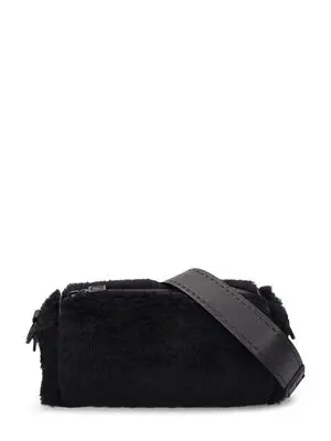Max Mara MAX MARA Small Roll Teddy Shoulder Bag - Black