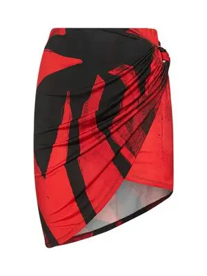 LOUISA BALLOU LOUISA BALLOU Coastline Mini Skirt - Red,multi
