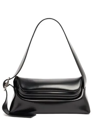 OSOI OSOI Folder Brot Leather Shoulder Bag - Black