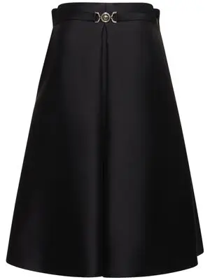 Versace VERSACE Wool & Silk Twill Mini Dress - Black