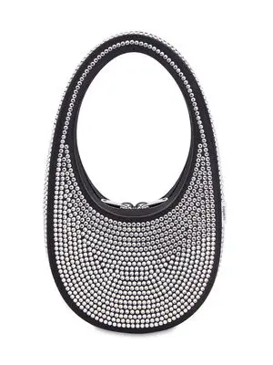 Coperni COPERNI Mini Swipe Embellished Top Handle Bag - Black