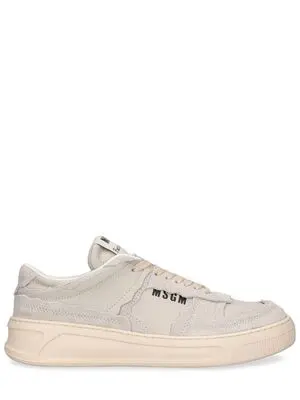 MSGM Fantastic Canvas Sneakers - Off White