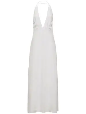 TOTEME TOTEME Double-halter Maxi Dress - Grey