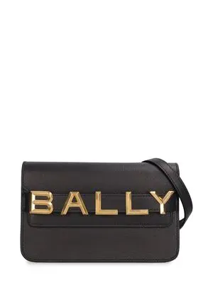 Bally BALLY Logo Crossbody Leather Bag - Black