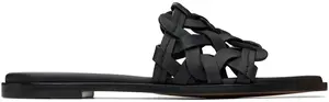 GIANVITO ROSSI Black Amalfi Sandals