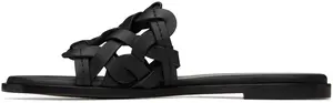 GIANVITO ROSSI Black Amalfi Sandals