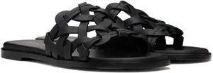 GIANVITO ROSSI Black Amalfi Sandals