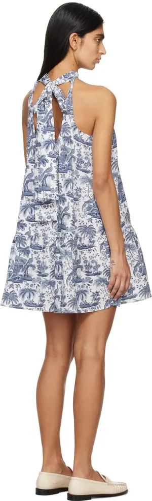Staud Marlowe Printed Minidress