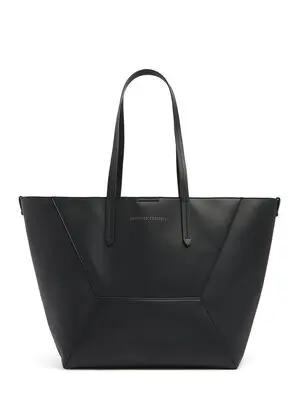 Brunello Cucinelli BRUNELLO CUCINELLI Softy Leather Tote Bag - Black