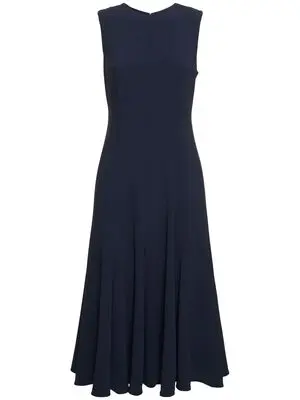 Theory THEORY Sleeveless Crepe Midi Dress - Blue