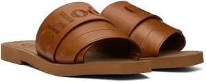 Chloé Brown Woody Slides