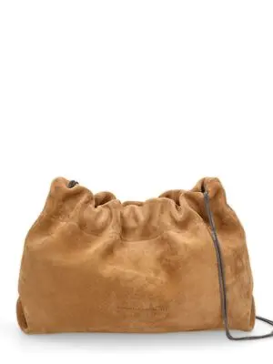 Brunello Cucinelli BRUNELLO CUCINELLI Leather Shoulder Bag - Farro