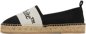 Off-White Bookish Linen Espadrilles