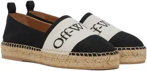 Off-White Bookish Linen Espadrilles