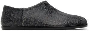 MAISON MARGIELA Black Tabi Babouches Loafers