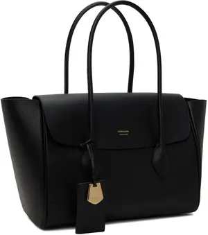 FERRAGAMO Large Grained Calfskin Tote