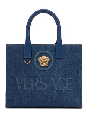 Versace VERSACE Denim Tote Bag - Navy