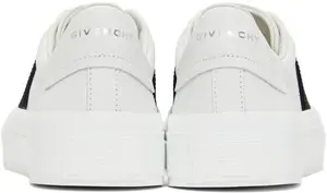 Givenchy White & Black City Court Slip-on Sneaker