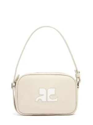 COURREGES COURREGES Slim Leather Camera Bag - Mastic Grey