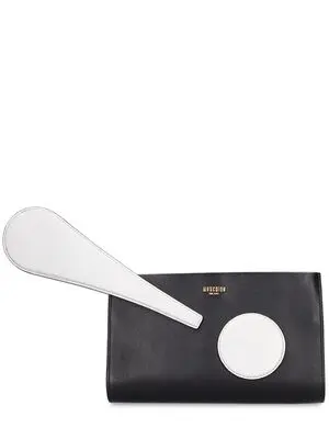 Moschino MOSCHINO Leather Clutch - Black