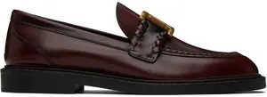 Chloé Burgundy Marcie Loafers